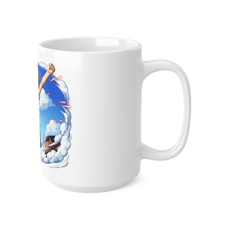 White One Piece Monkey D. Luffy Ceramic Coffee Mug - Etsy