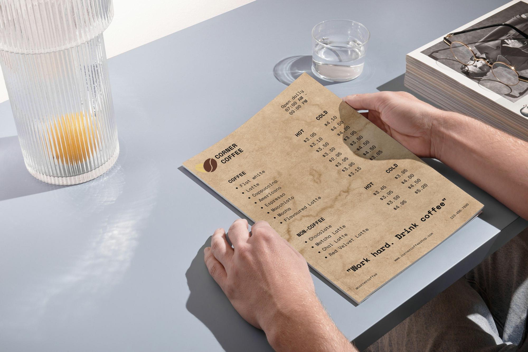 Editable Coffee Shop Menu Template Instant Download Customizable in ...