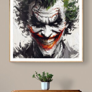Joker Digital Art Print Instant Download Dark, Gritty, Edgy - Etsy