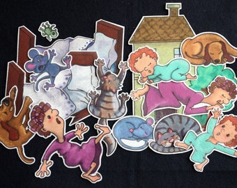 The Napping House Felt Story Set - Etsy