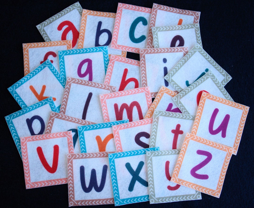 Alphabet Felt Blocks: Educational Activities Toy for Learning Small ...