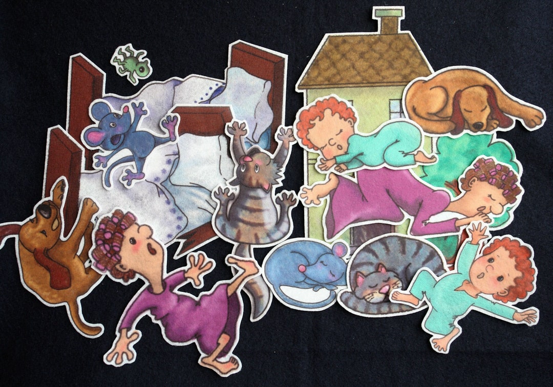 The Napping House Felt Board Story: Educational Flannel Activities - Etsy