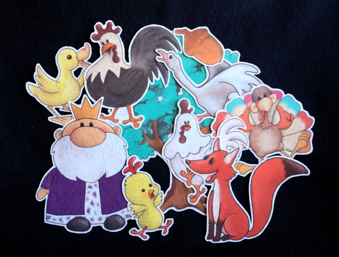 Chicken Little 10-pc Flannel Felt Story - Etsy