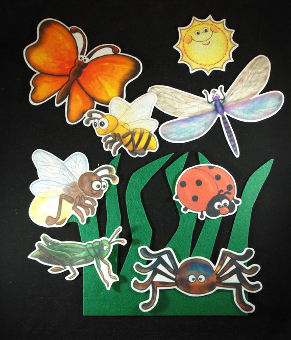 We're Going on a Bug Hunt 9-pc Flannel Felt Story | Etsy