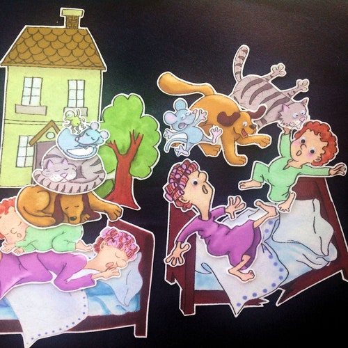 The Napping House Felt Board Story. Teachers. Story Time. - Etsy