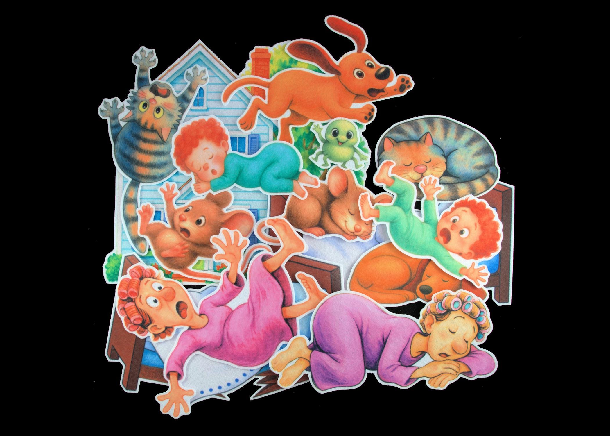 The Napping House Felt Board Story: Educational Flannel Activities - Etsy