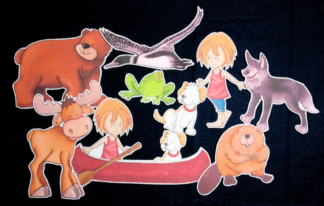 One Dog Canoe Storytelling Educational Activities Flannel Felt Board ...
