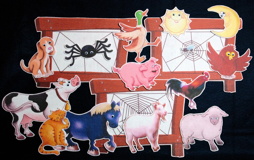 Very Busy Spider Storytelling Educational Activities Flannel Felt Board ...