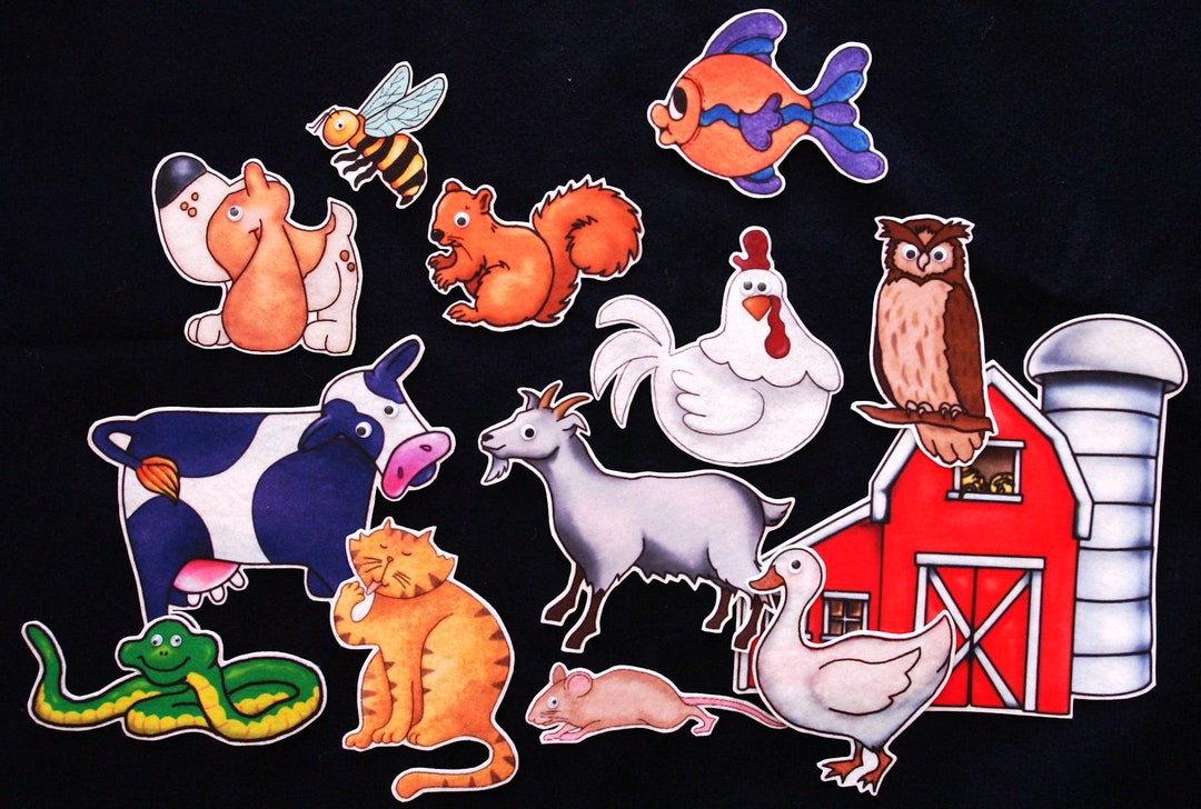 Cow Who Clucked Storytelling Educational Activities Flannel Felt Board ...