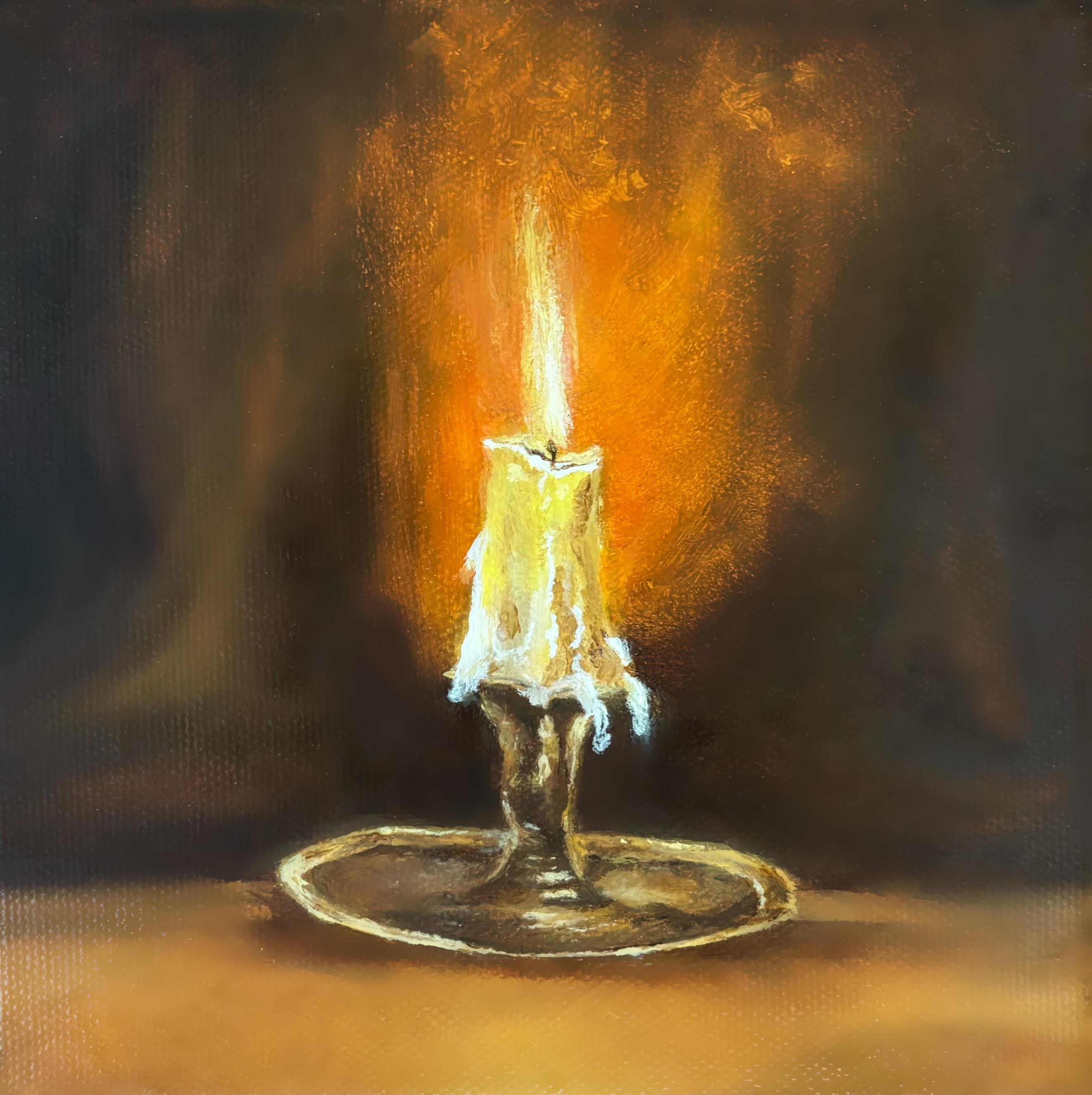 Candlelight Original Oil Painting - Etsy