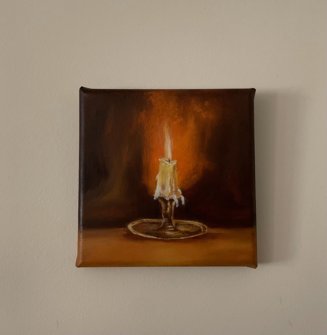 Candlelight Original Oil Painting - Etsy