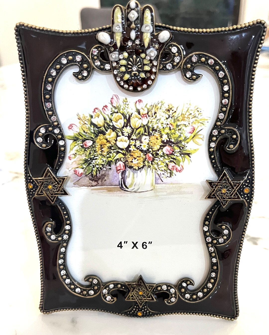 Enamel Jeweled Picture Frame - Etsy