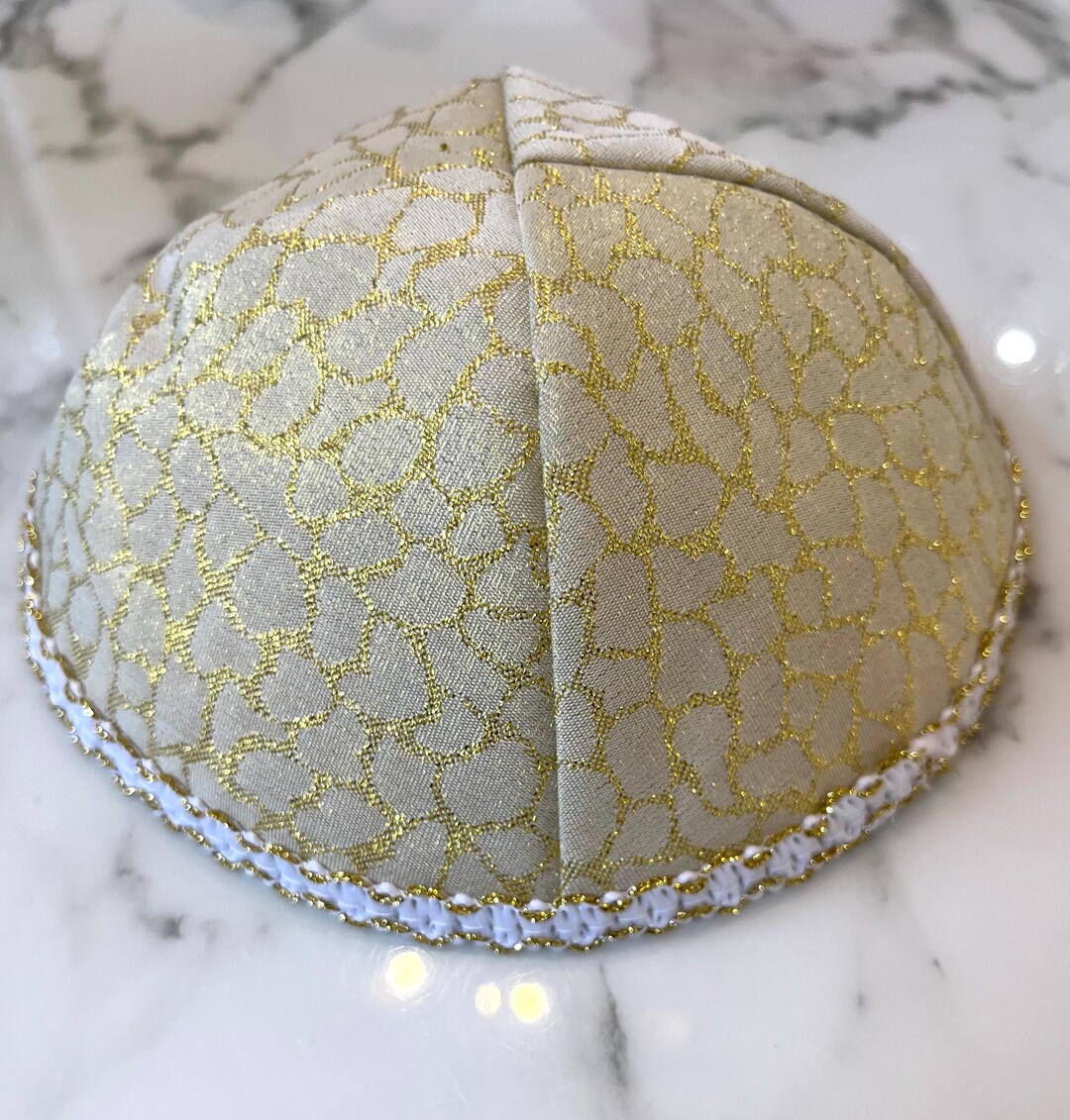 Gold Crocodile Design Kippah - Etsy