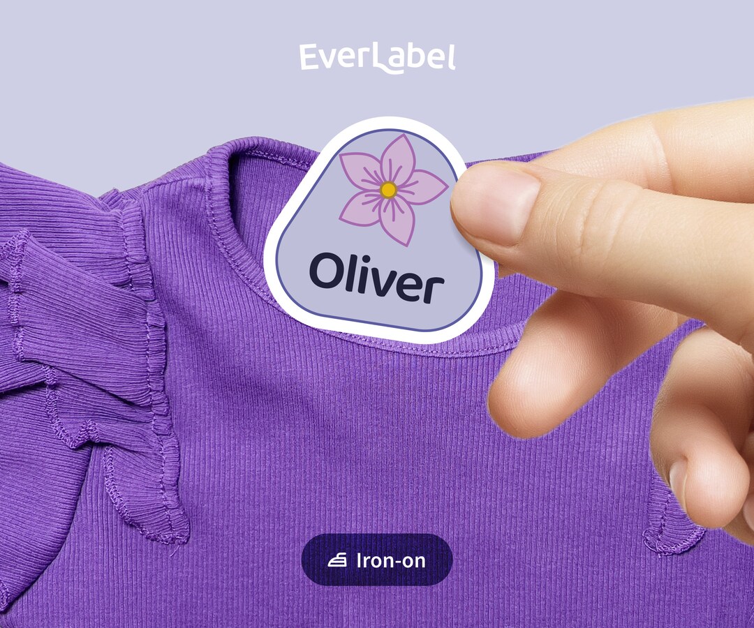 Iron-on Cute Label Kid Daycare Sticker Personalized Baby Clothing Name ...