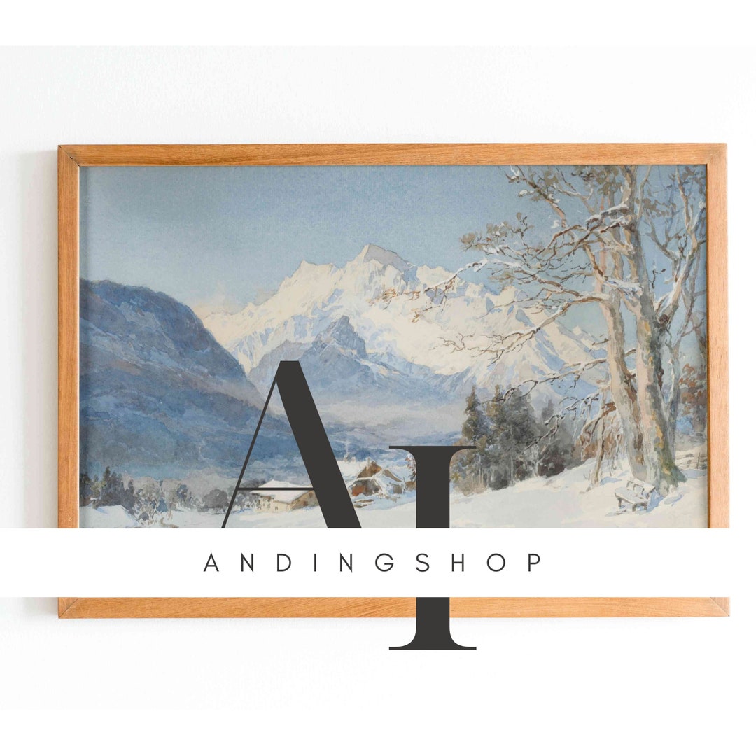 Printable Scenic Mountain Vista Downloadable Art 300 DPI Quality ...