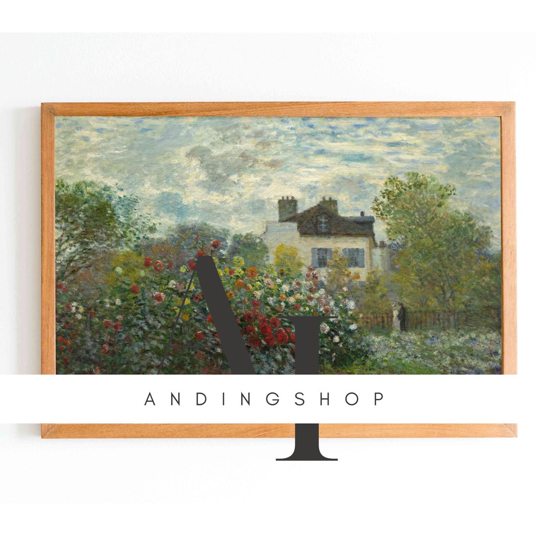 Printable Romantic Vintage Garden Painting Remastered Couple Artwork ...