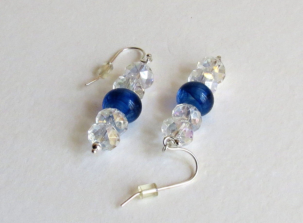 Dangle Handmade Earrings With Lots of Sparkle in Vintage - Etsy