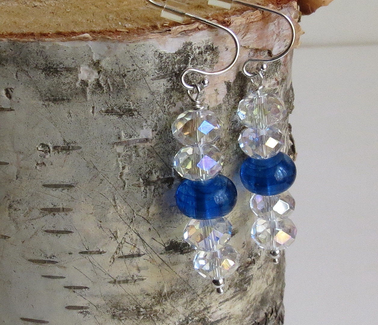 Dangle Handmade Earrings With Lots of Sparkle in Vintage - Etsy
