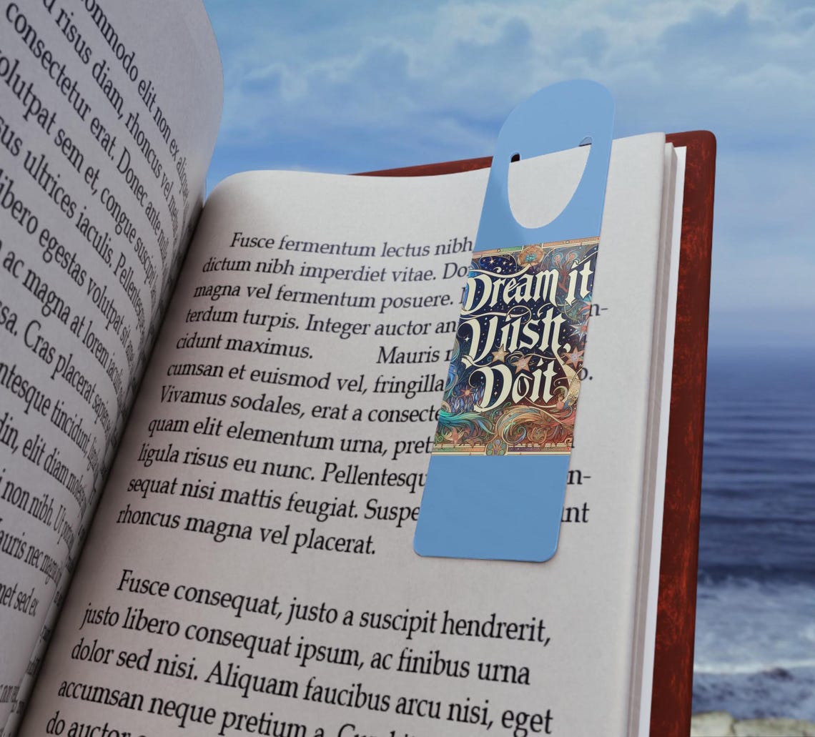 Bookmark dream It Wish It Do It - Etsy