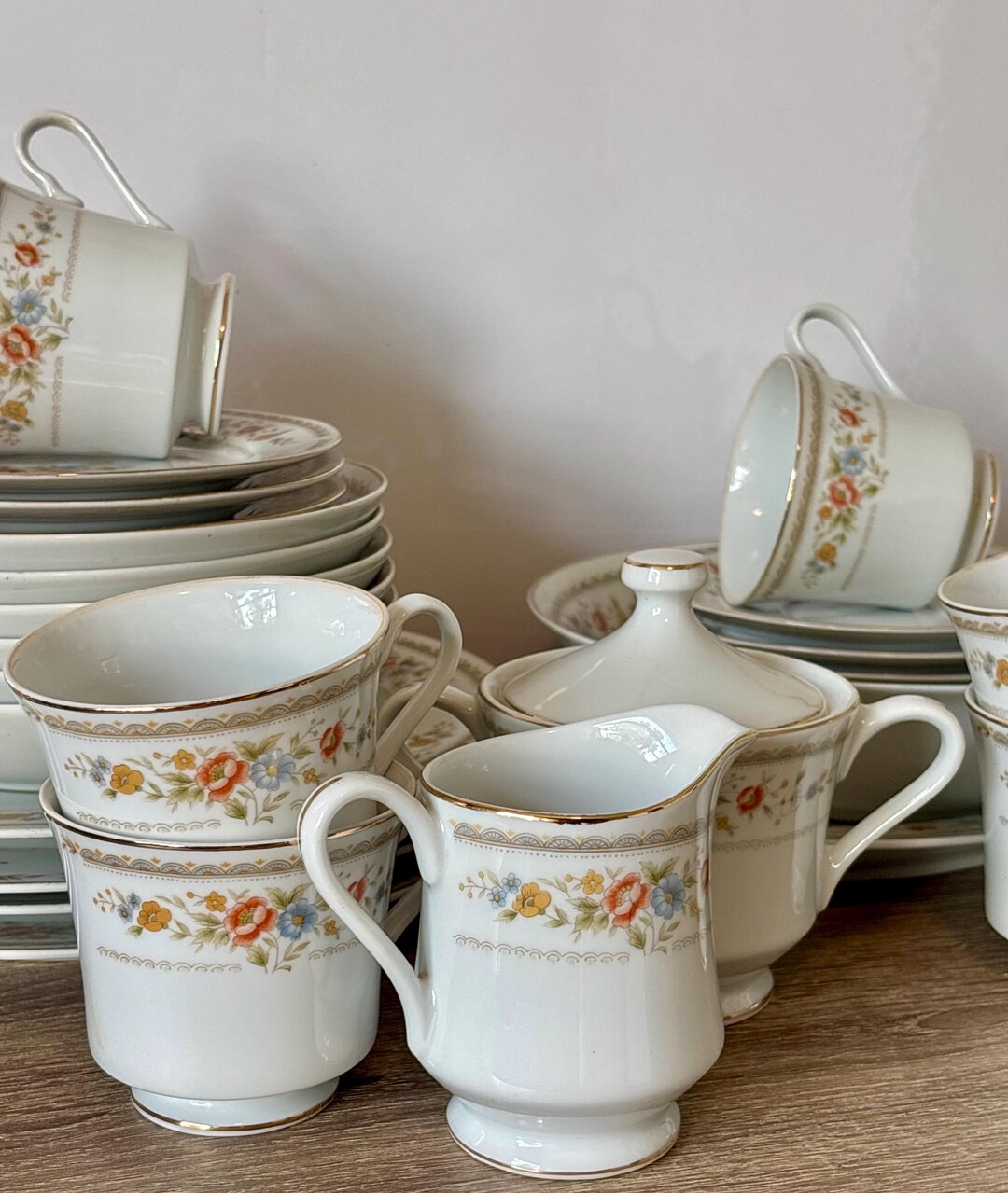 Vintage Kristin Lee China Set – Elegance Pattern, Complete Collectible ...