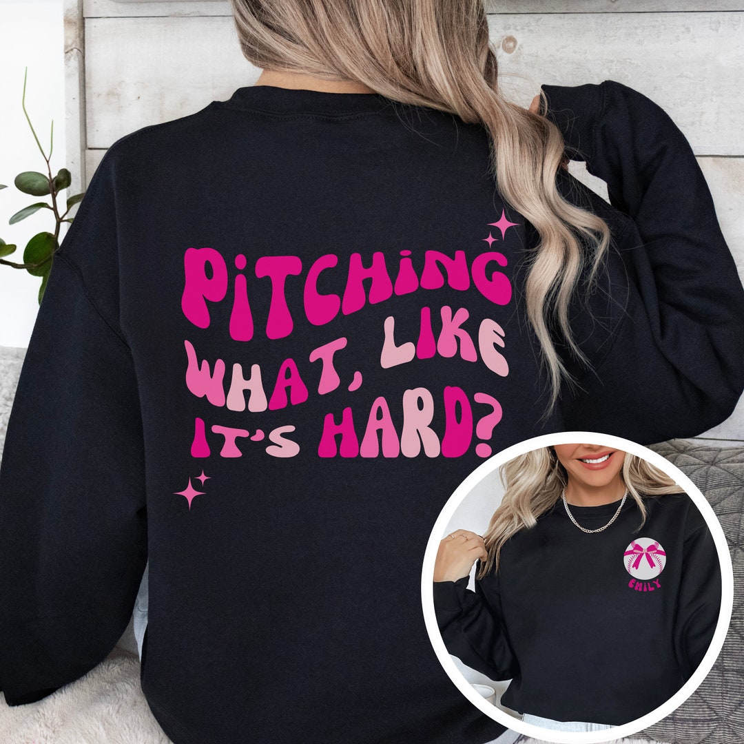 Teen Girl's Softball Sweatshirt Customized Softball Pitcher Tshirt ...