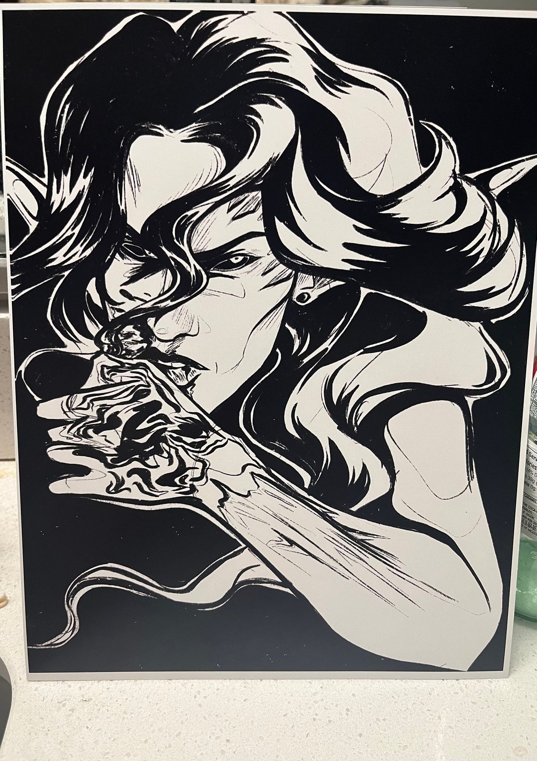 Low HP Black and White Print 8.5x11 Cardstock - Etsy