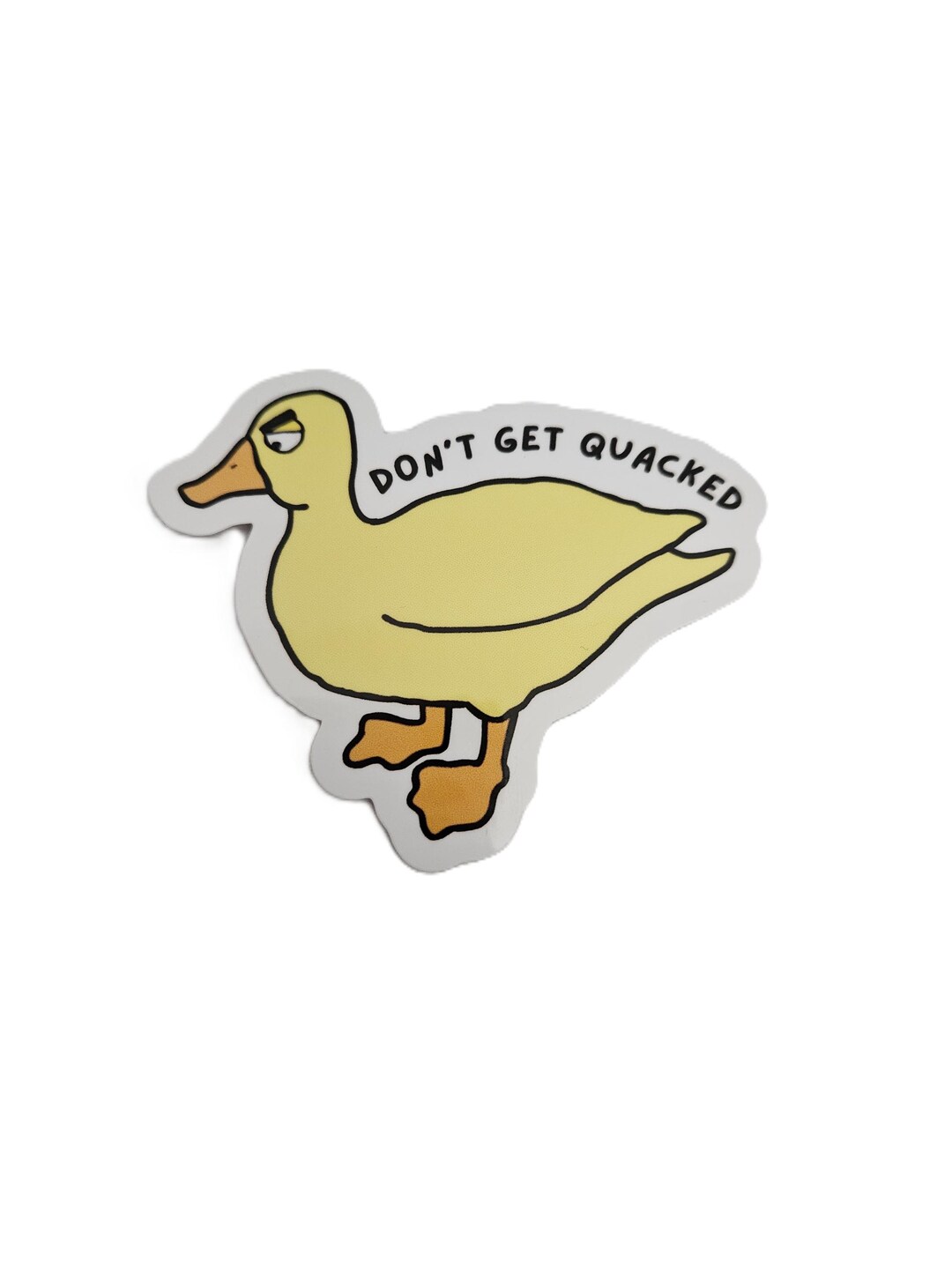 Irritated Duck Sticker - Etsy