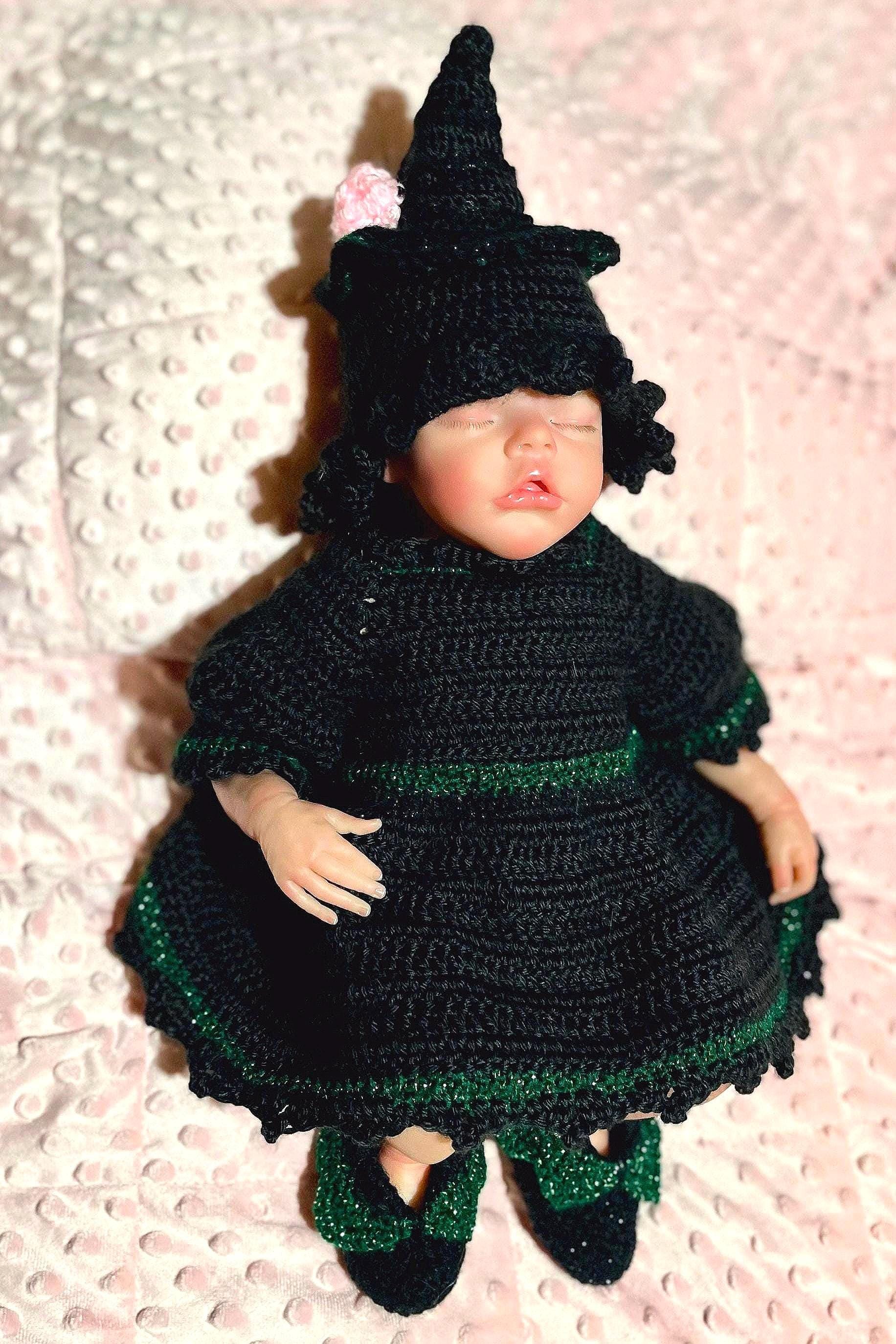 ELPHABA “WICKED”. Wicked Witch Elphaba Newborn Baby Dress With Hat/wig ...