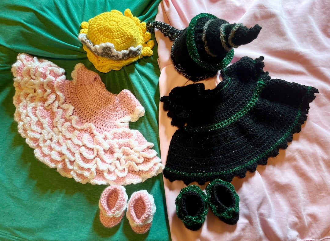 ELPHABA “WICKED”. Wicked Witch Elphaba Newborn Baby Dress With Hat/wig ...