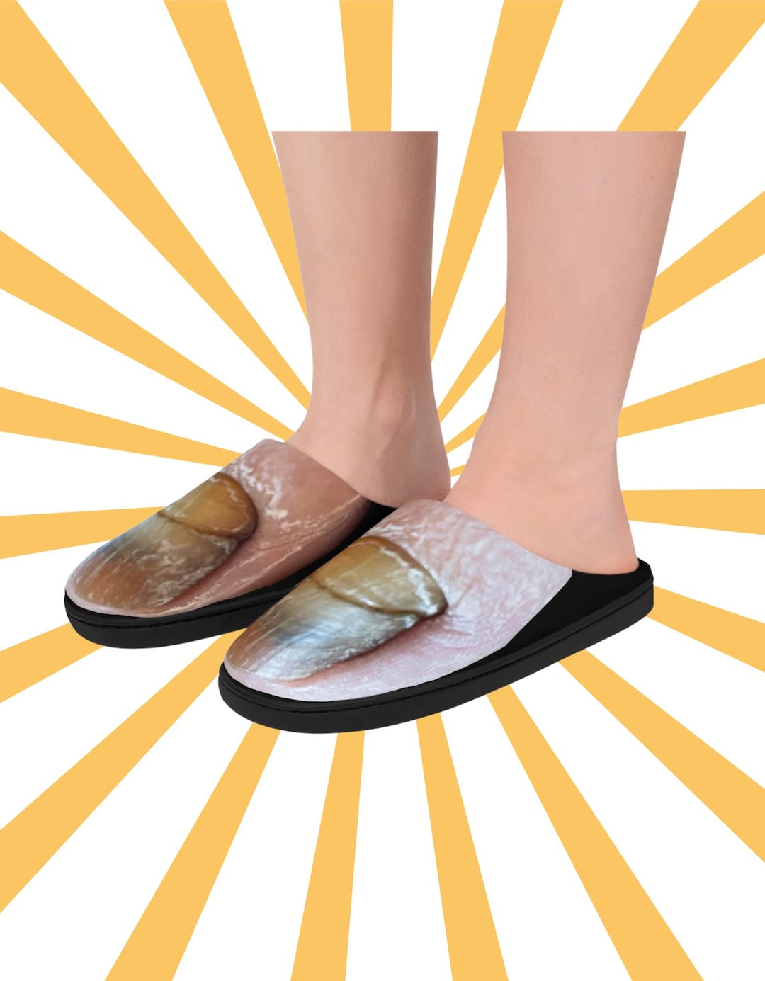 Gross Toe Fungus Slippers, Funny World's Worst Joke Gag, Horrible ...