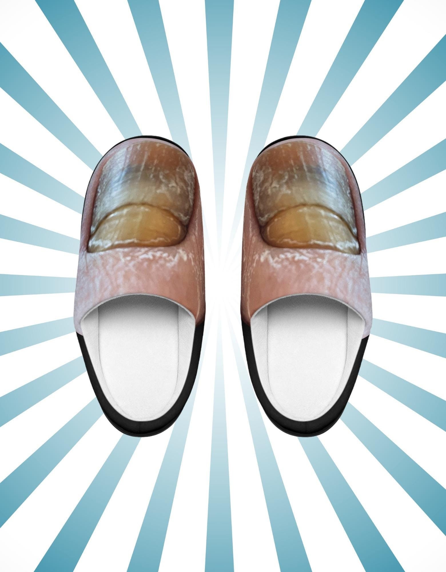 Gross Toe Fungus Slippers, Funny World's Worst Joke Gag, Horrible ...
