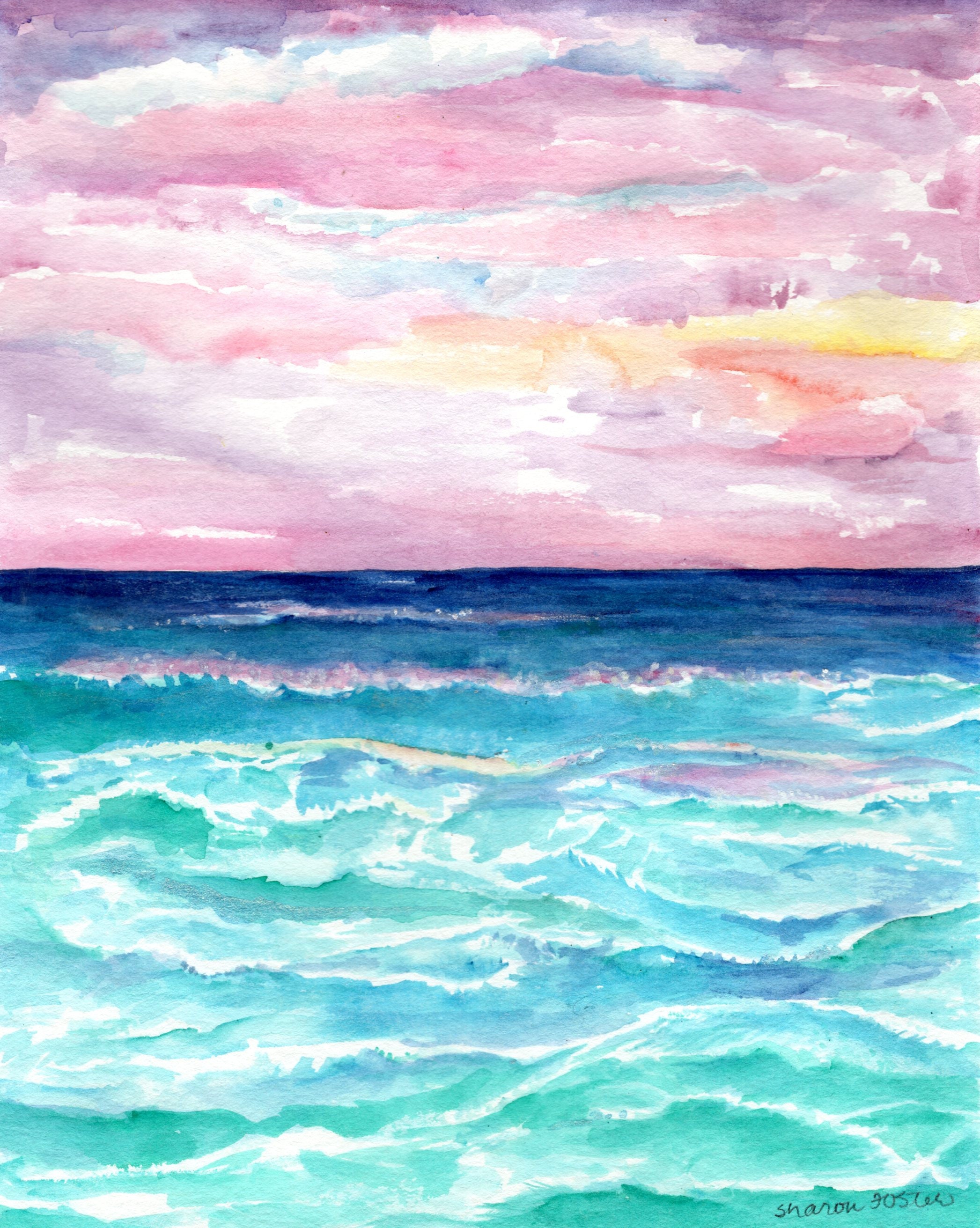 Ocean Watercolor Paintings