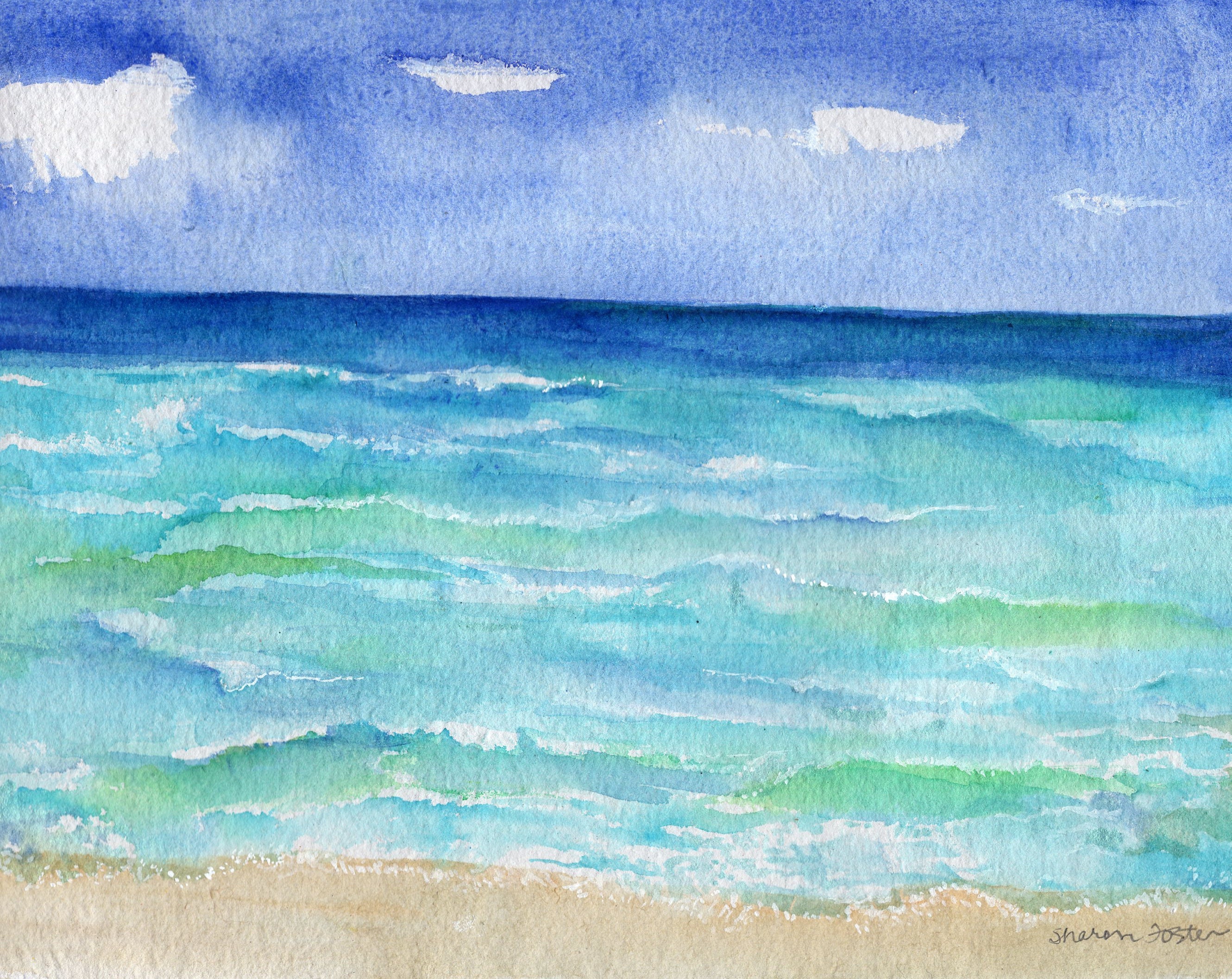 Watercolor Paintings Seascape