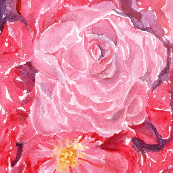 Rose Artwork - Etsy