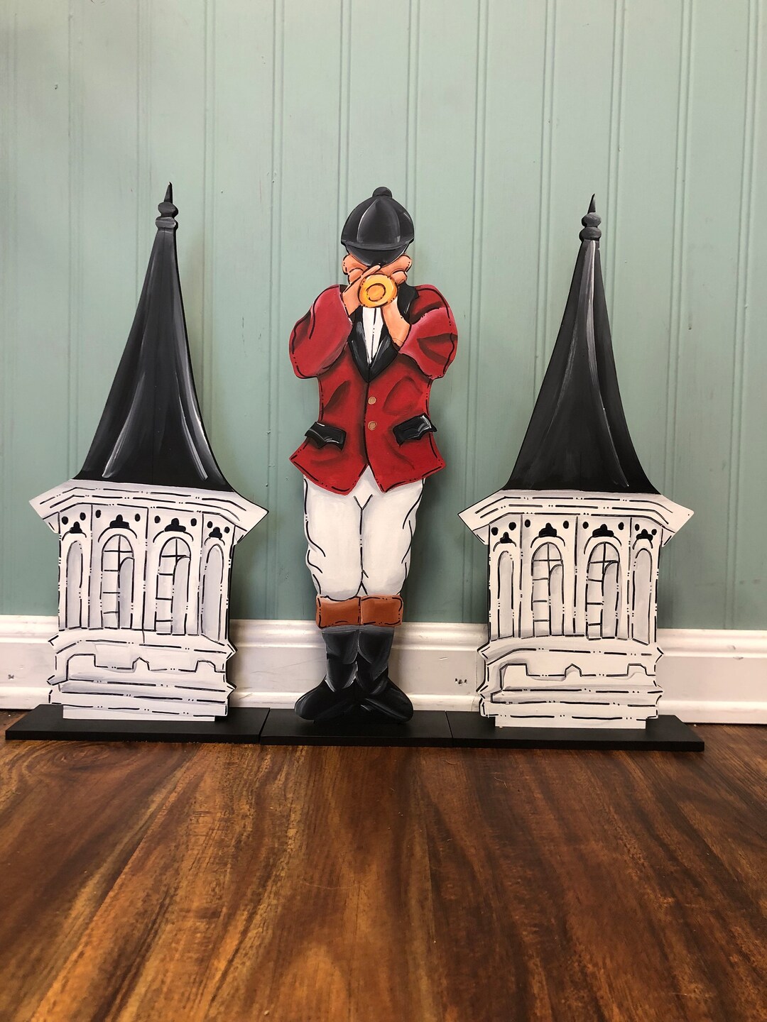 Derby Bugler and Twin Spires - Etsy