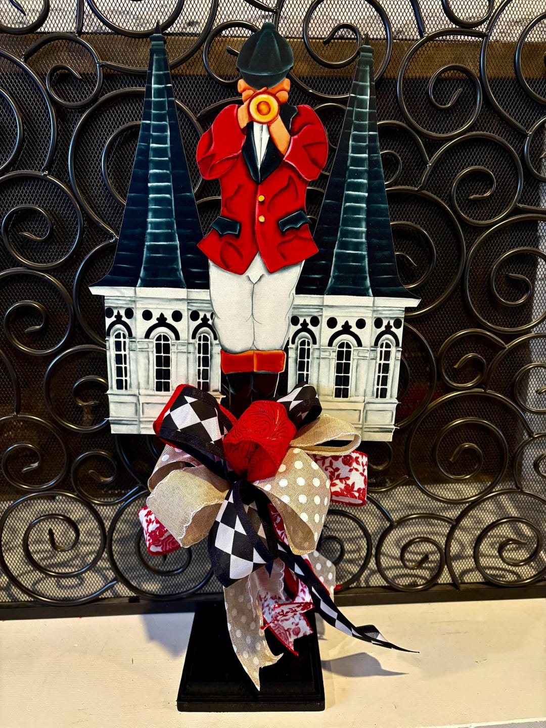 Derby Bugler With Spires Table Topper - Etsy
