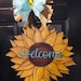 Sunflower With Welcome - Etsy