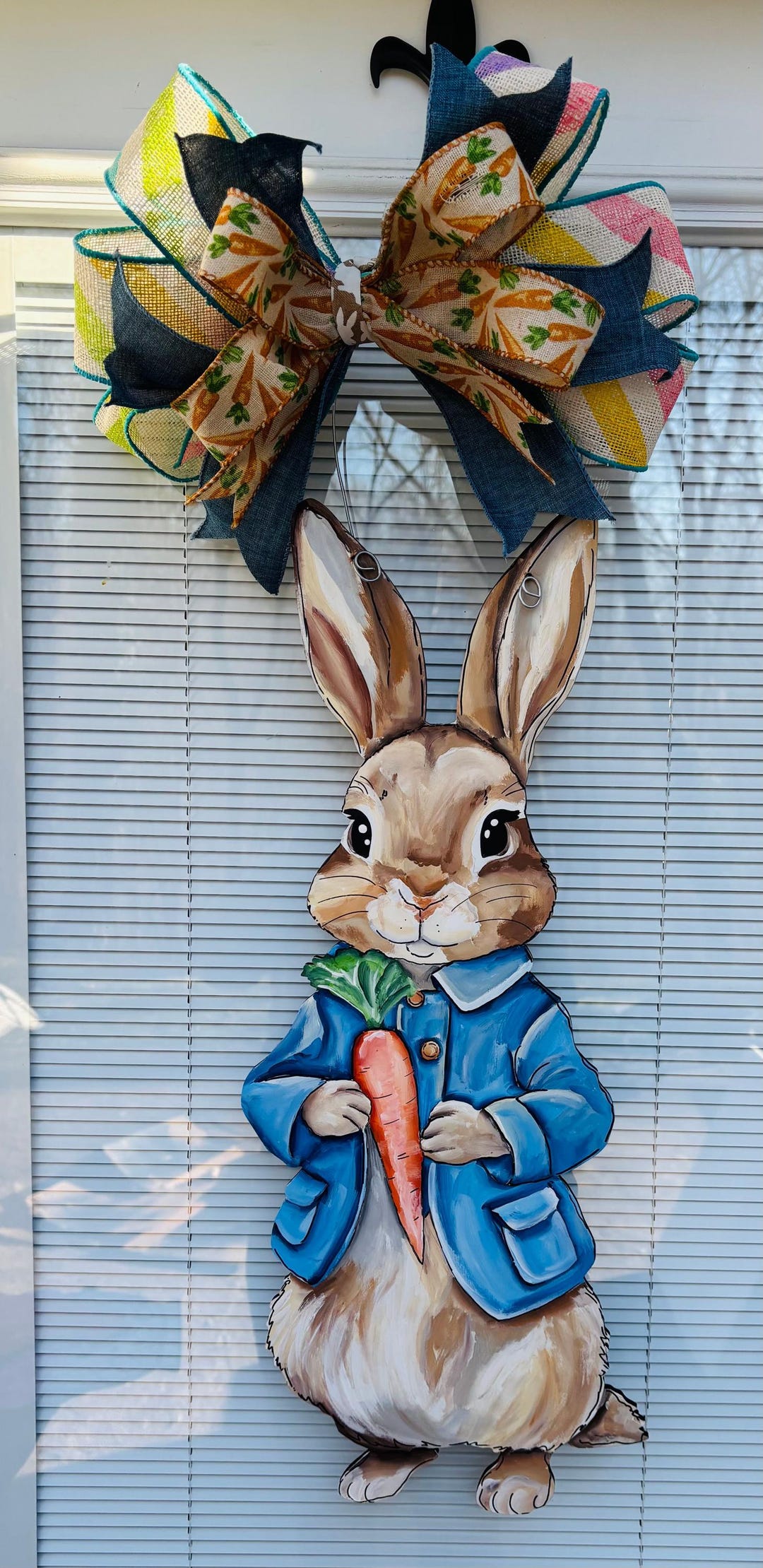 Easter Peter Rabbit Door Hanger- Printed - Etsy
