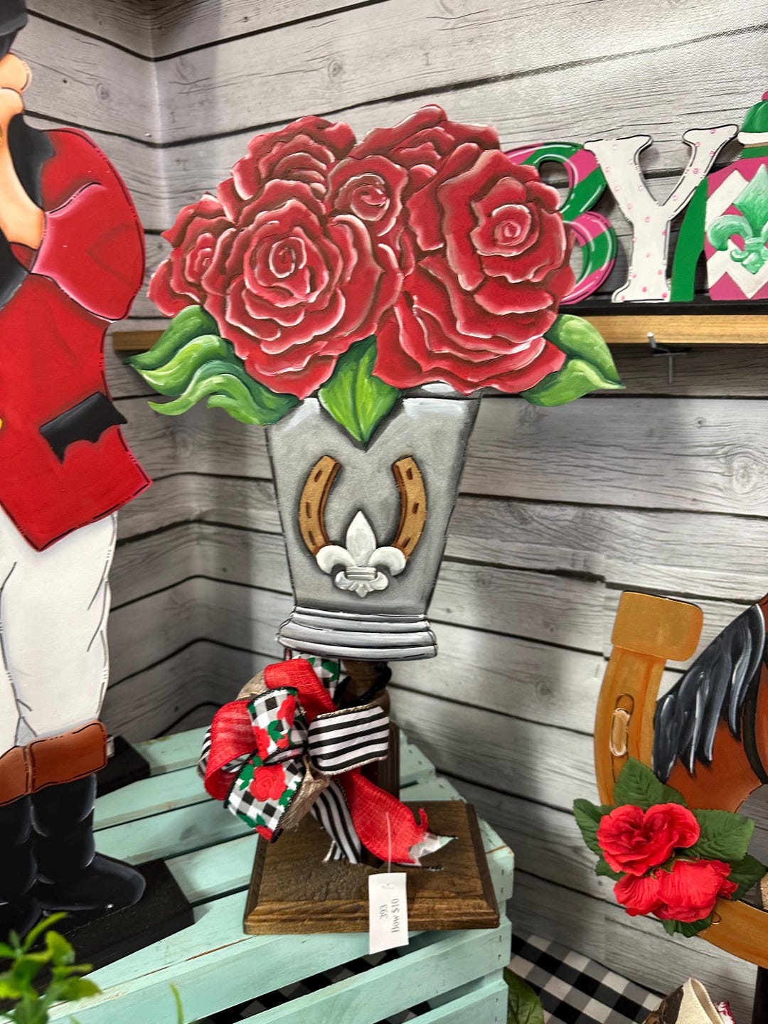 Derby-mint Julep With Roses Table Topper - Etsy