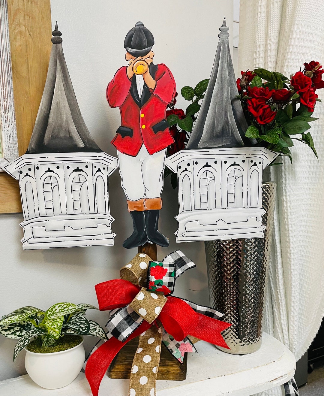 Derby Bugler With Spires Table Topper - Etsy