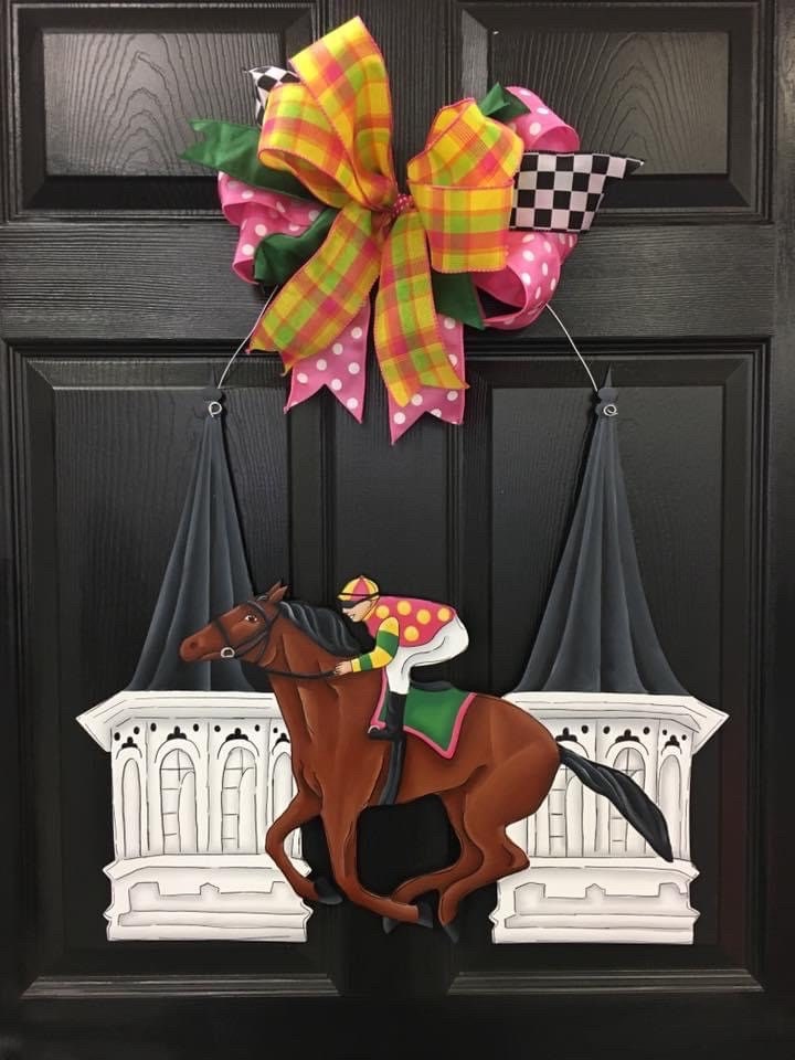 Derby Horse and Jockey With Spires - Etsy