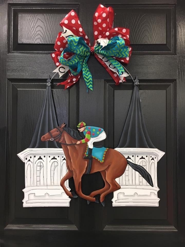 Derby Horse and Jockey With Spires - Etsy