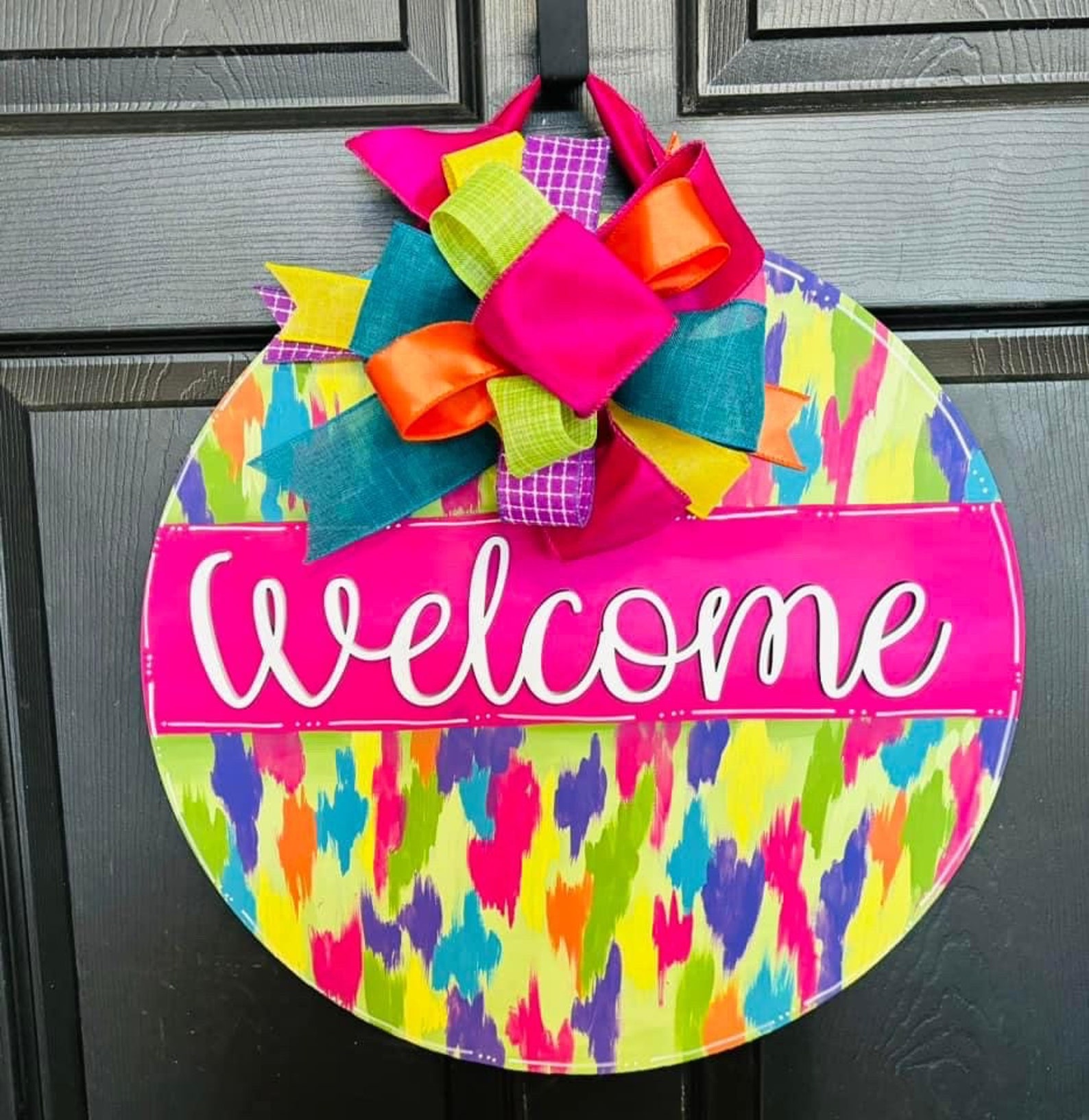 Summer Colorful Welcome Circle - Etsy