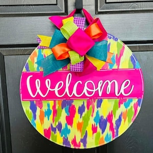 Summer Colorful Welcome Circle - Etsy