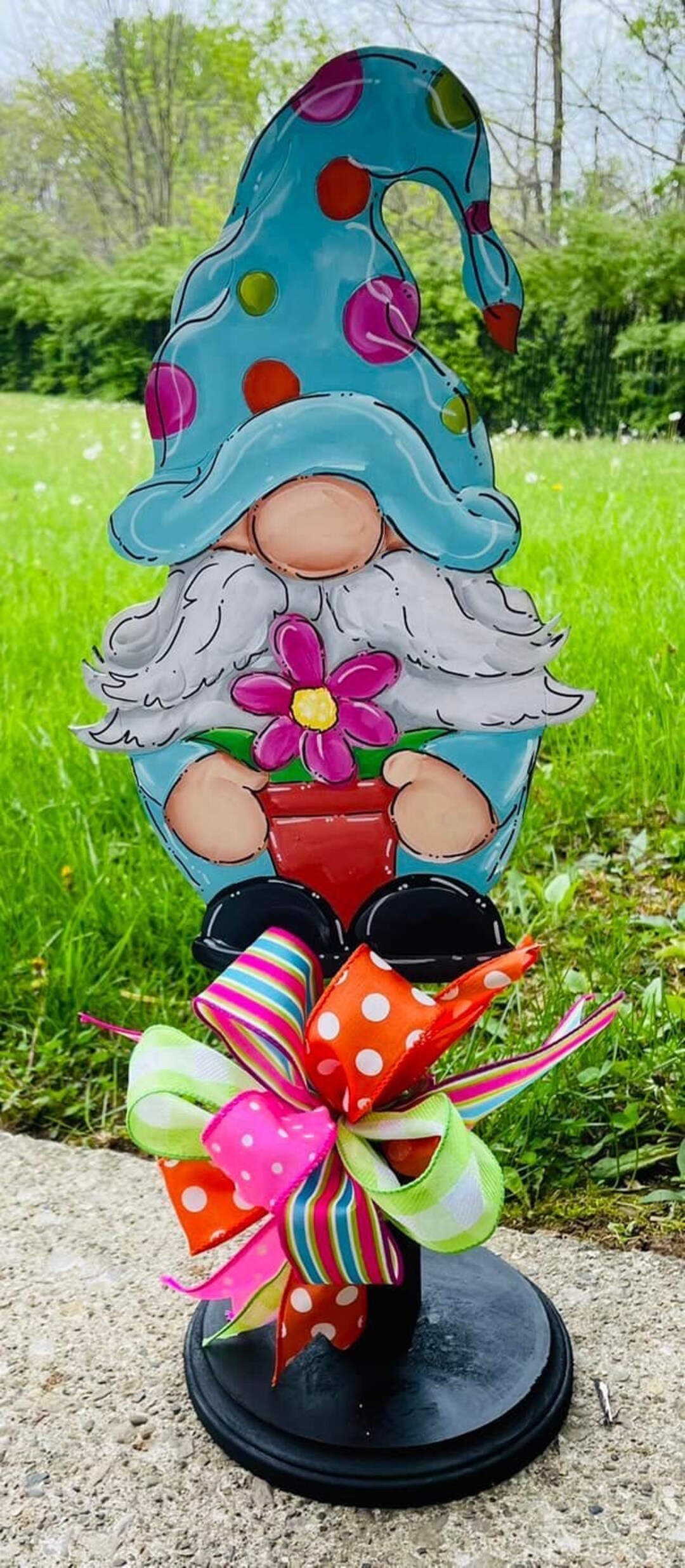 Spring Garden Gnome Table Topper - Etsy