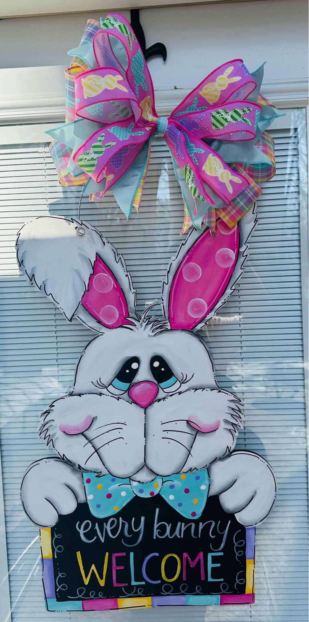 Easter Bunny "every Bunny Welcome" Door Hanger - Etsy