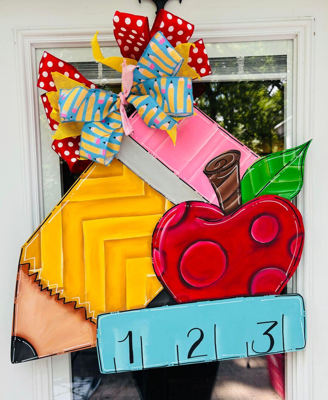 School--back to School Door Hanger - Etsy