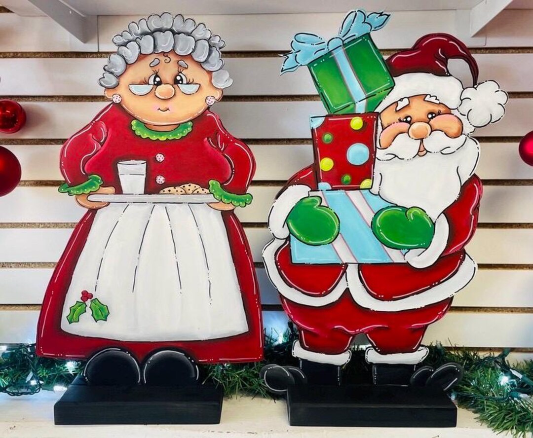 Christmas Santa and Mrs. Claus Stands - Etsy