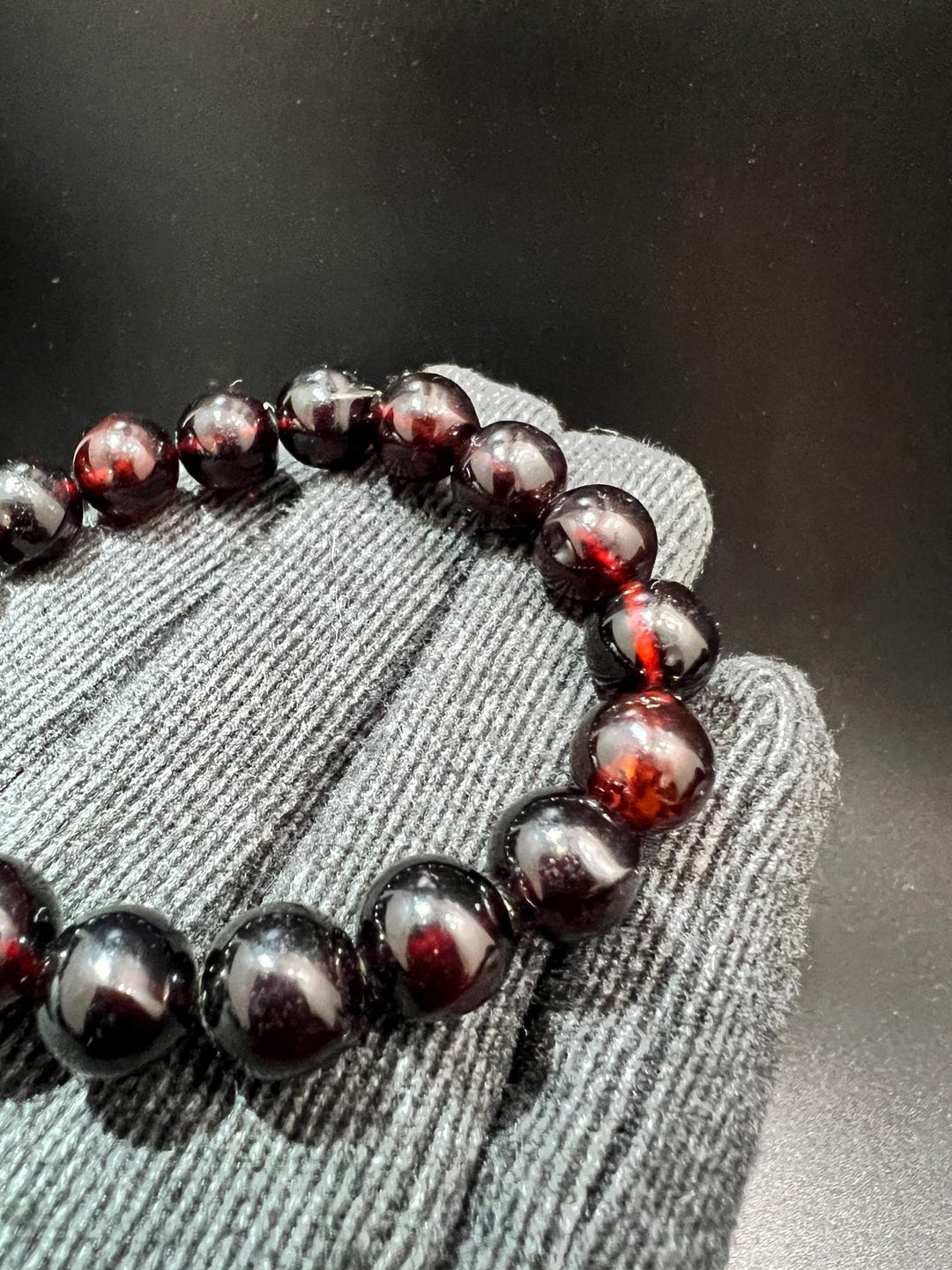 Natural Red Amber Bracelet - Genuine Baltic Amber Jewelry, Handmade ...