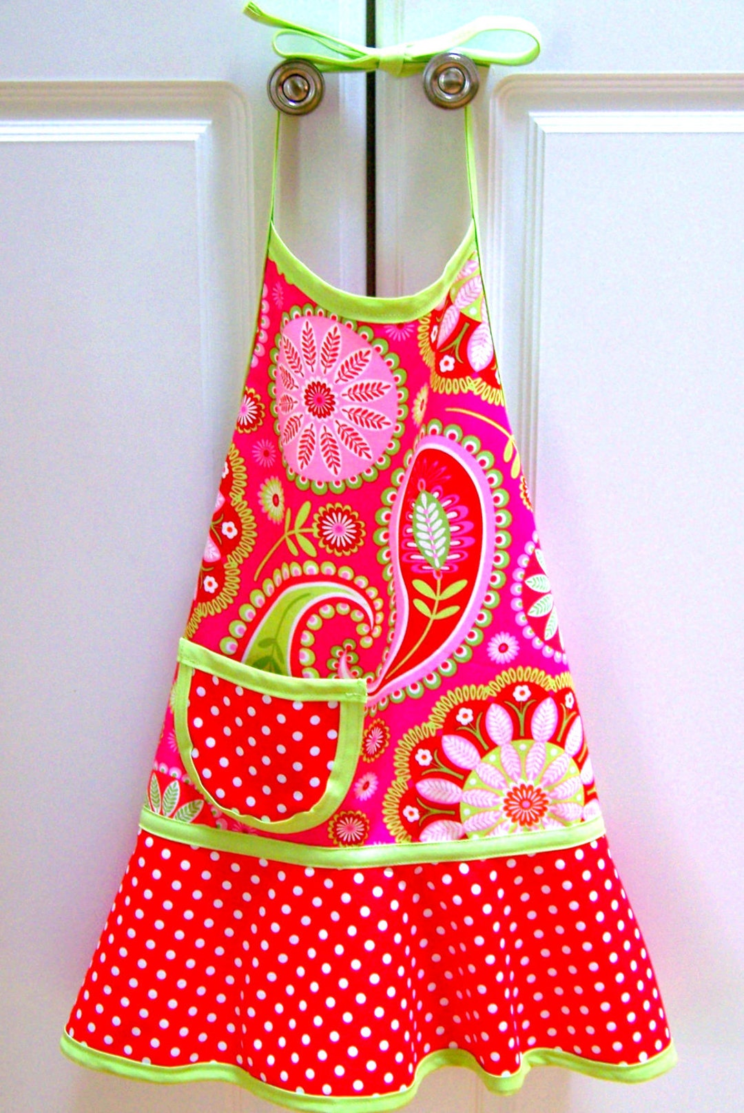 Girls Apron, Child, Children's, Kids, Toddler, Pretend Play, Kitchen ...